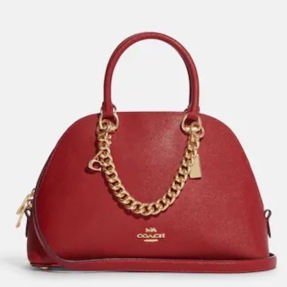 Coach | Bags | Coach Katy Satchel In Goldred Apple | Poshmark